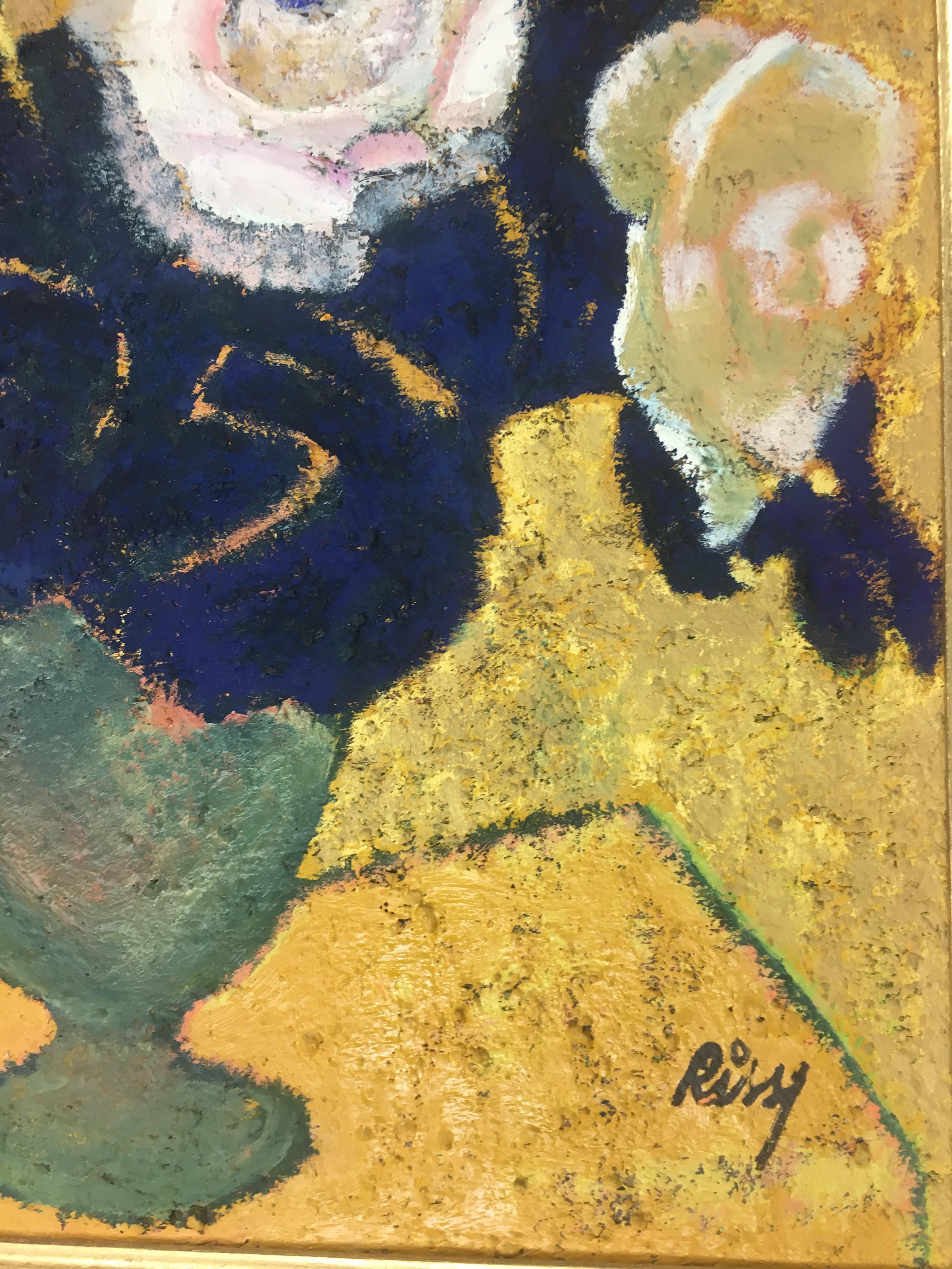 Midcentury Original Oil on Canvas Painting Signed RISY Dated 1967 at ...