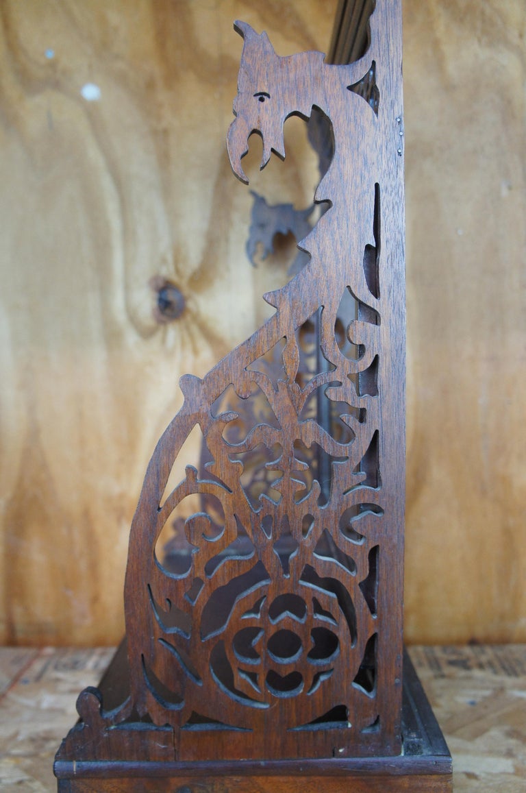 Mid-Century Ornate Reticulated Pierced Dragon Desktop Vanity Altar ...