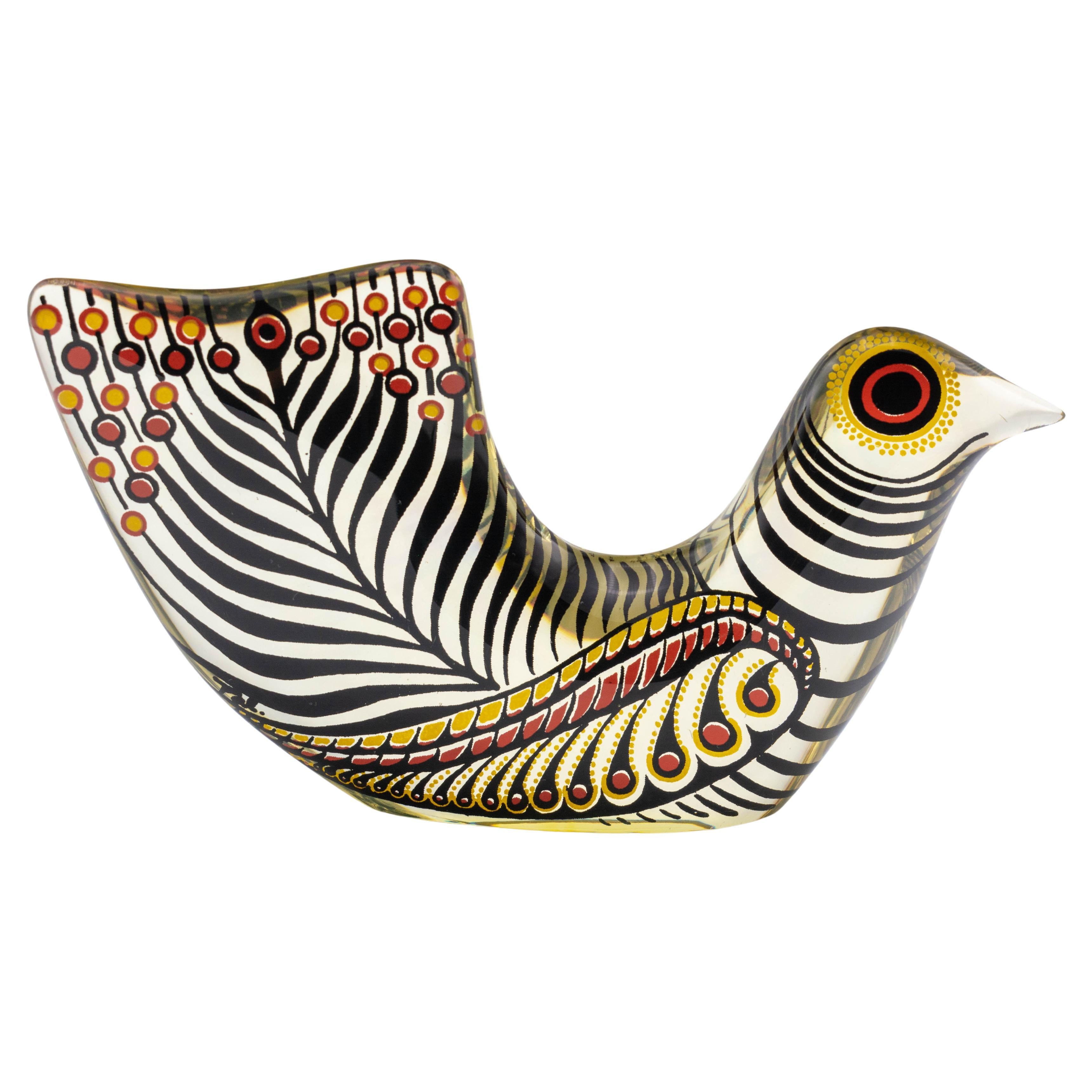 Mid-Century Modern OP Art Chrome Base and Lucite Spinning Photo Cube ...