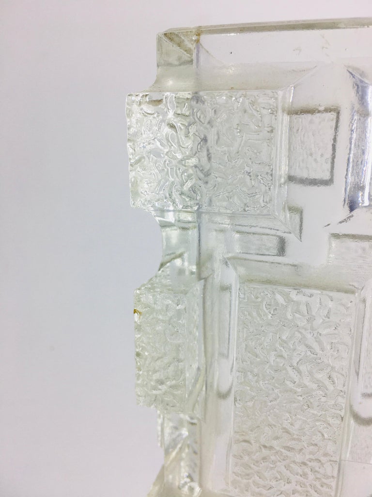 Mid-Century Panelák Decor Glass Vase Designed by Jiří Ze, 1960s For ...