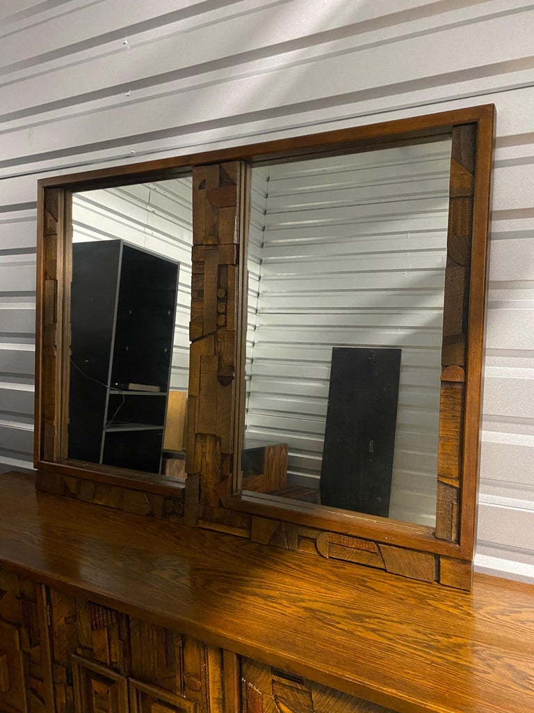 Mid Century Paul Evans Style Pueblo Brutalist Lane Bedroom Set - 6 ...