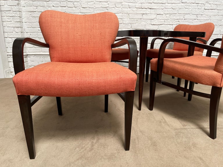 Mid Century Paul Frankl Custom Game Table and Chairs at 1stDibs ...