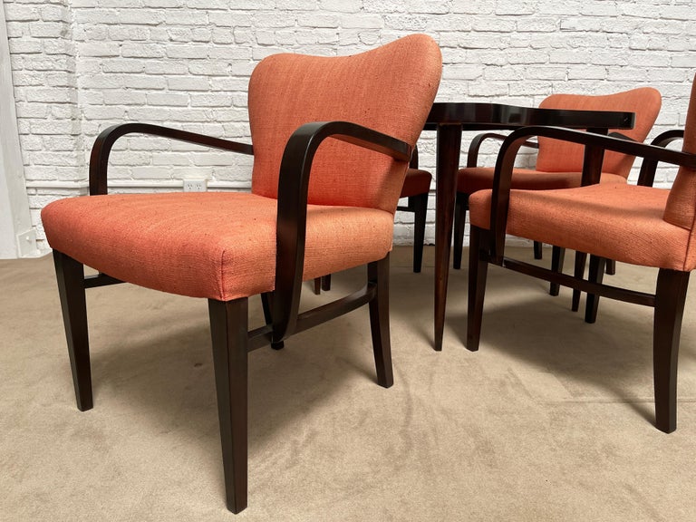 Mid Century Paul Frankl Custom Game Table and Chairs at 1stDibs ...