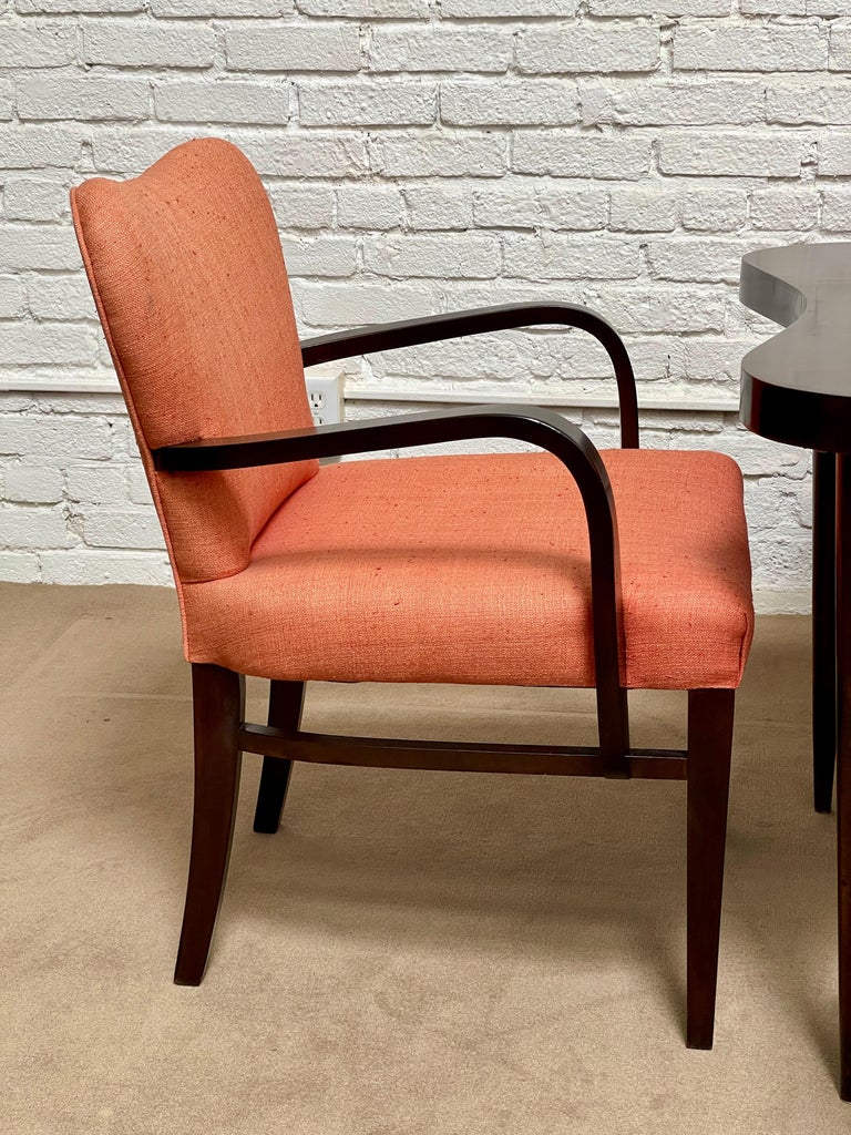 Mid Century Paul Frankl Custom Game Table and Chairs at 1stDibs ...