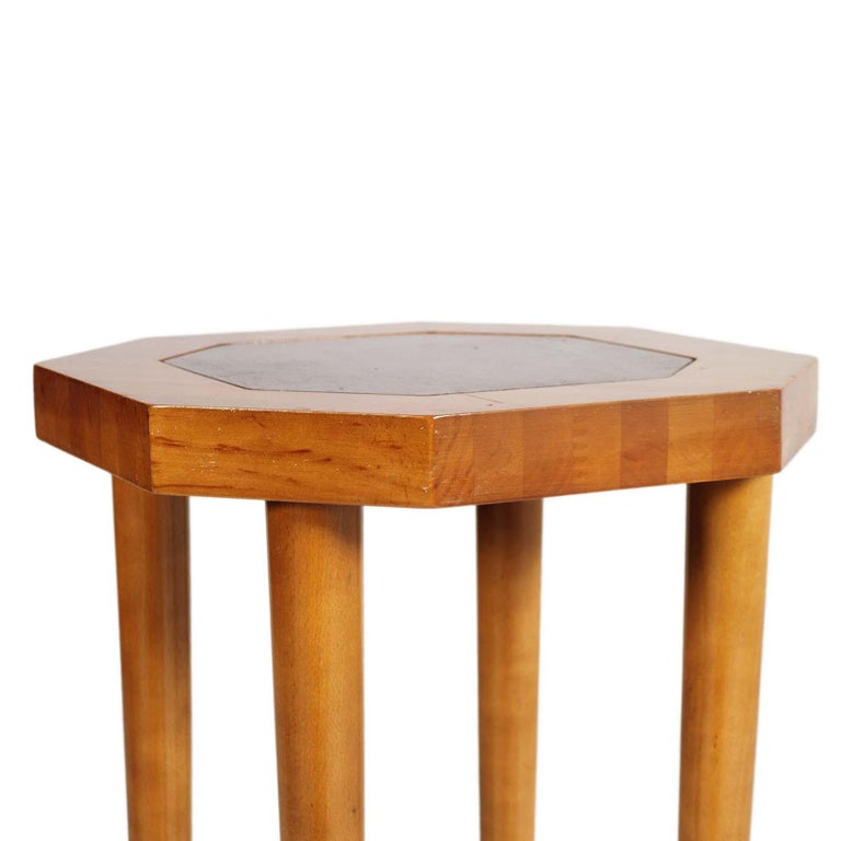 Mid-Century Pedestal Column in Beech, Art Deco, by Palazzi dell'Arte ...