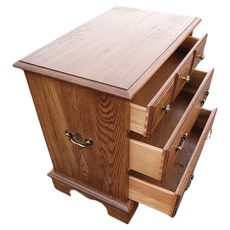 Mid-Century Pennsylvania House Oak Bedside Chest of Drawers Nightstand ...