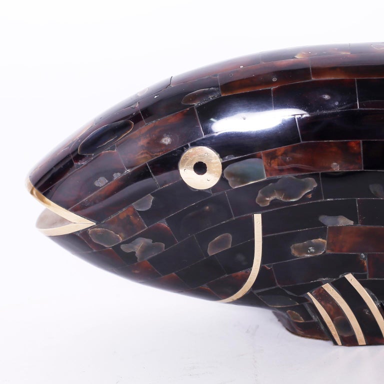 Midcentury Penshell Fish at 1stDibs
