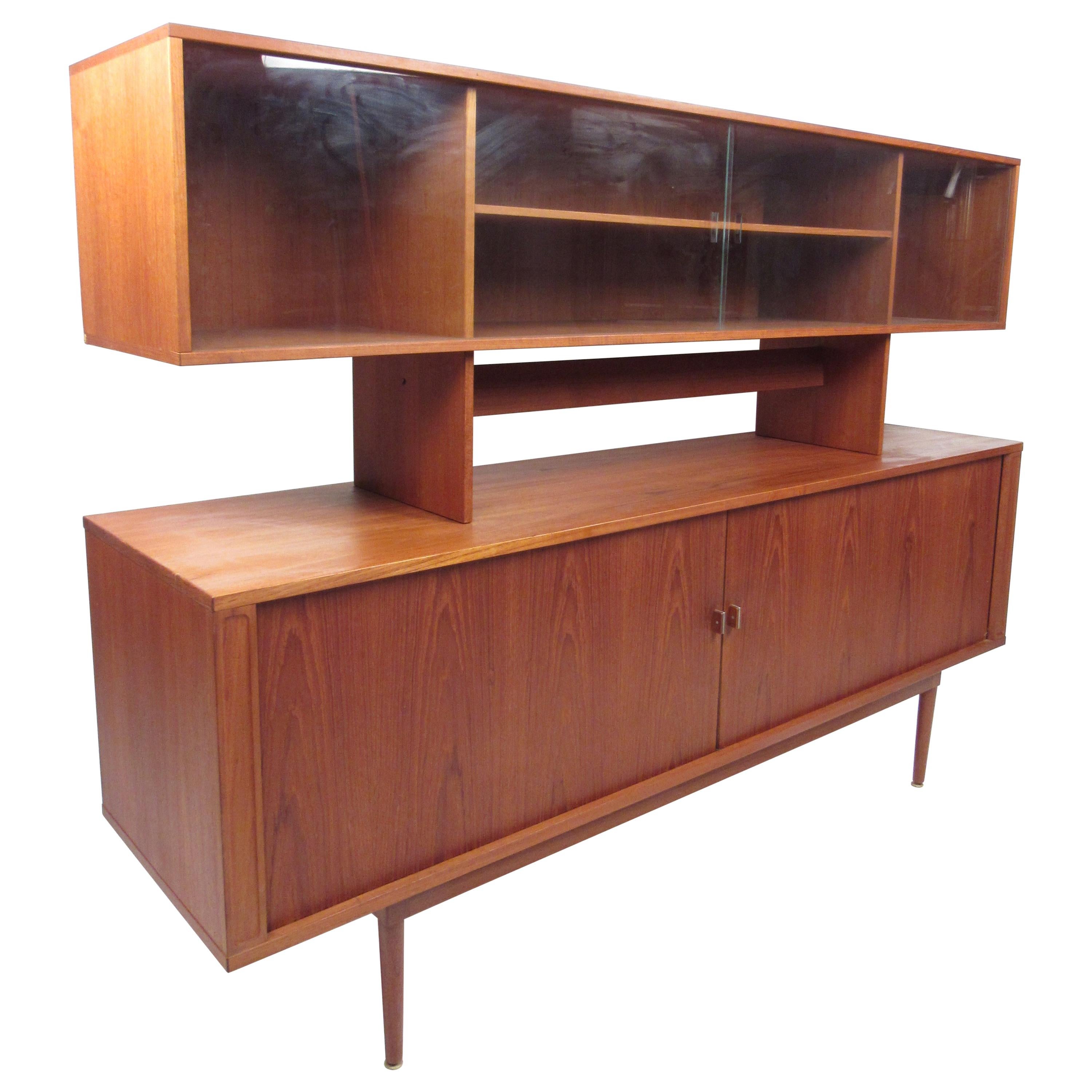 Teak Midcentury Hutch For Sale at 1stDibs | mid century hutch, teak ...