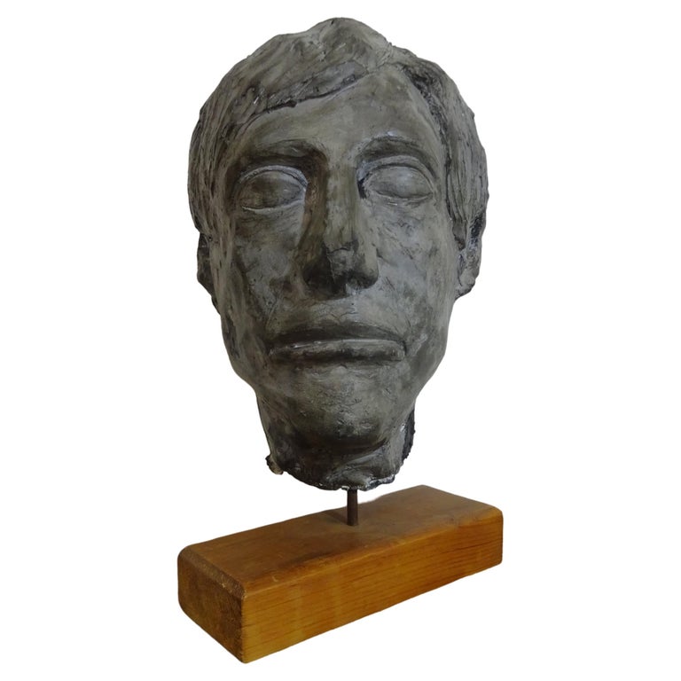 Midcentury Pewter Sculpture For Sale at 1stDibs