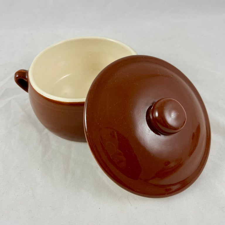 Mid-Century Pfaltzgraff Pottery Lidded Onion Soup Au Gratin Casseroles ...