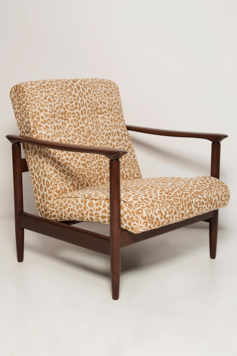 Mid-Century Pixel Leopard Armchair, GFM 142, Edmund Homa, Europe, 1960s ...