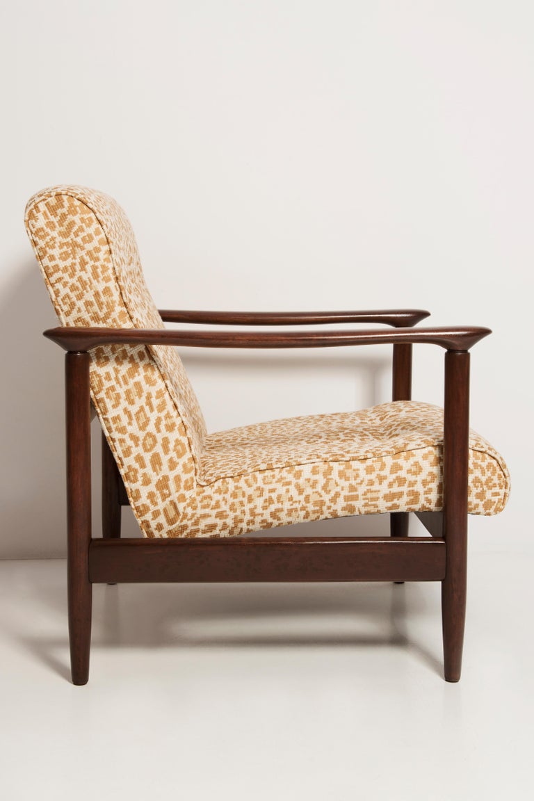 Mid-Century Pixel Leopard Armchair, GFM 142, Edmund Homa, Europe, 1960s ...