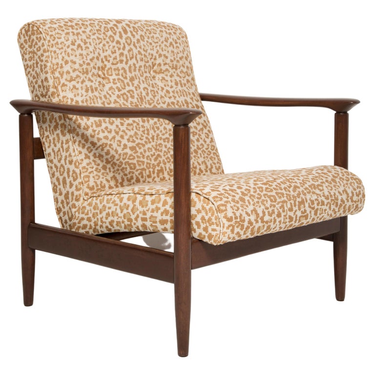 Mid-Century Pixel Leopard Armchair, GFM 142, Edmund Homa, Europe, 1960s ...
