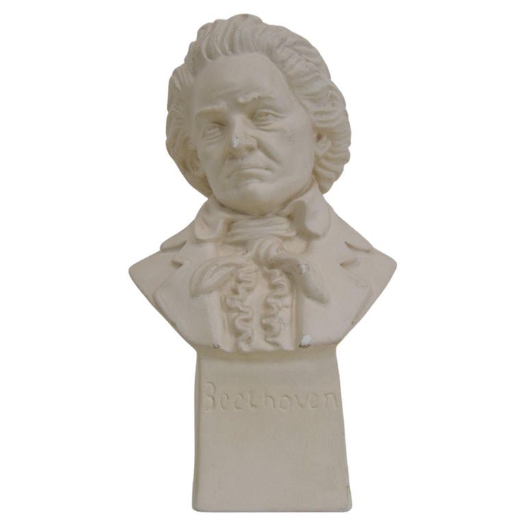 Mid-Century Plaster Bust/Sculpture of Ludwig Van Beethoven, circa 1950 ...