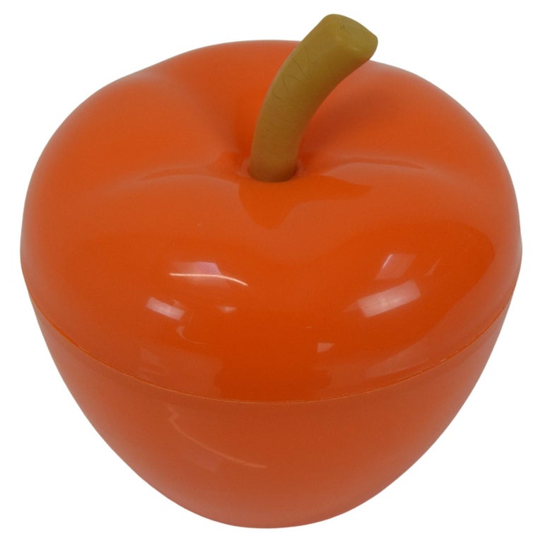 Mid-Century Plastic Box, Apple, 1970's For Sale at 1stDibs