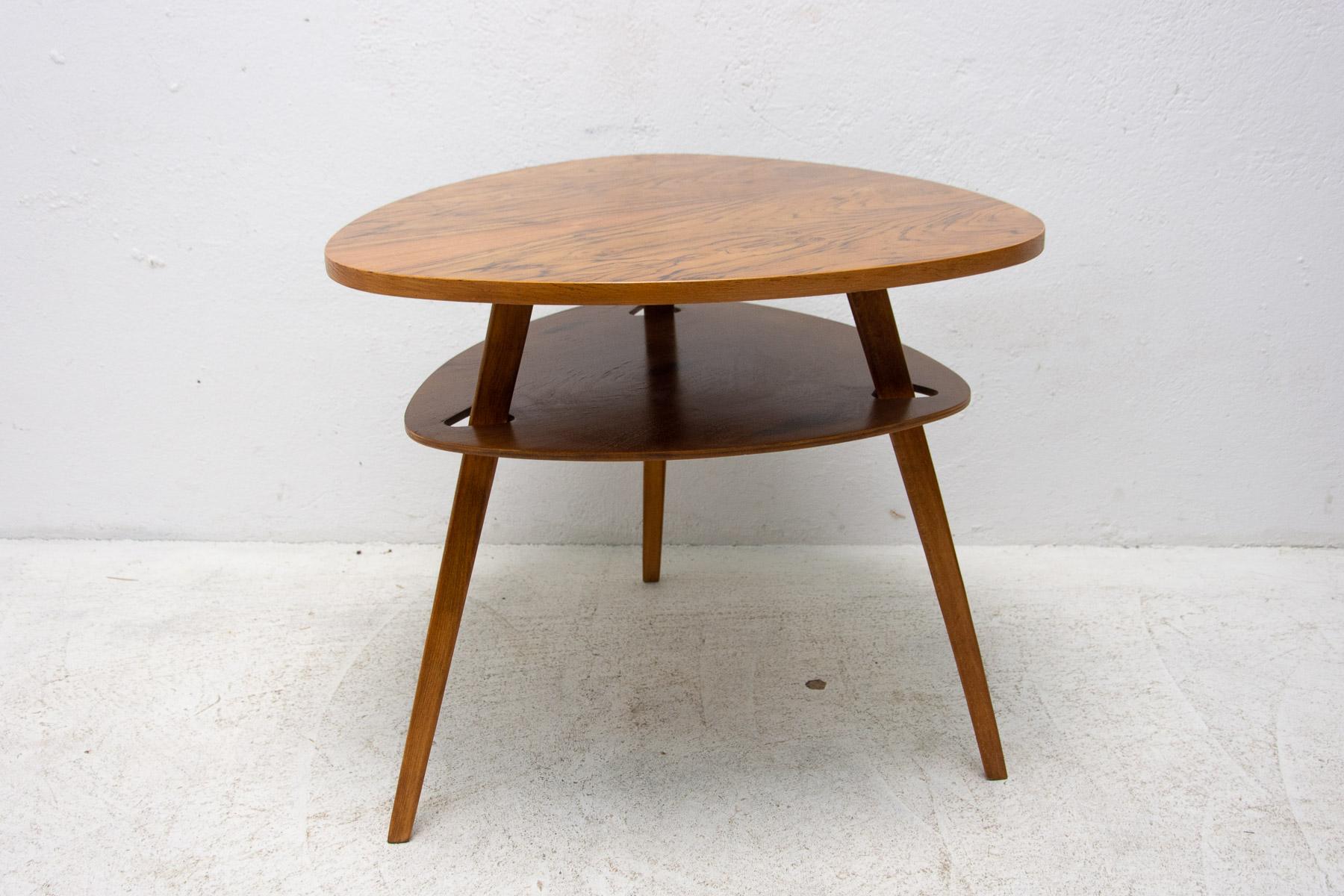 Mid-Century Plectrum Shaped Coffee Table, Czechoslovakia, 1960's For ...