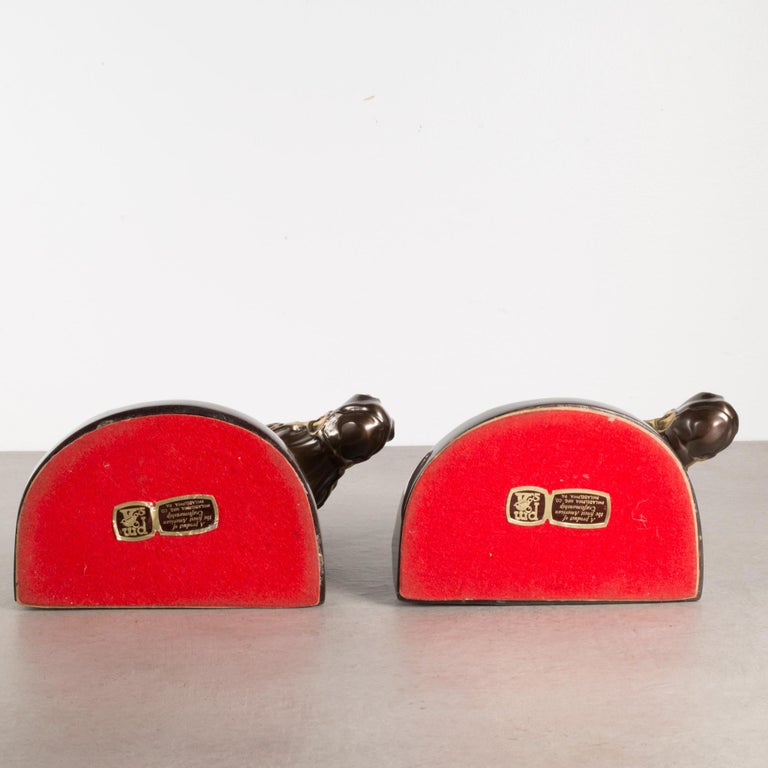 Mid-Century PMC Brass Horse Bookends. C.1970 For Sale at 1stDibs