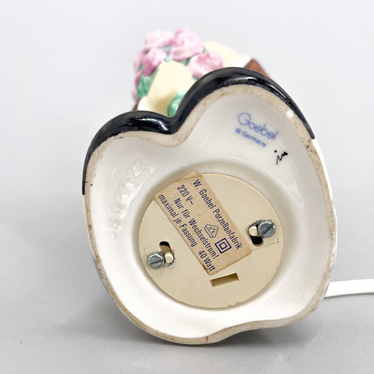 Midcentury Porcelain Table Lamp by Goebel, Germany, 1960s For Sale at ...