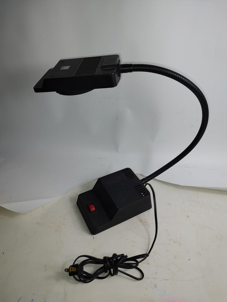 Mid Century Post Modern Gooseneck Fully Flexible Desk Lamp by Electrix ...