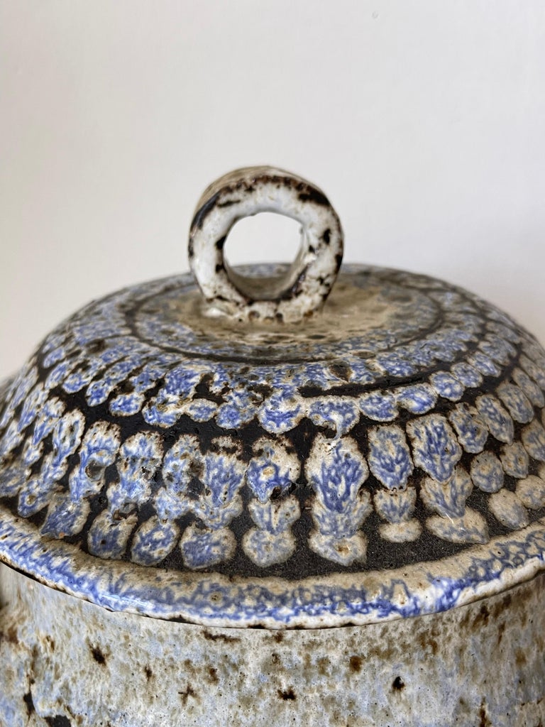 Mid Century Pot Ceramic Vallauris Signed Thiry For Sale at 1stDibs