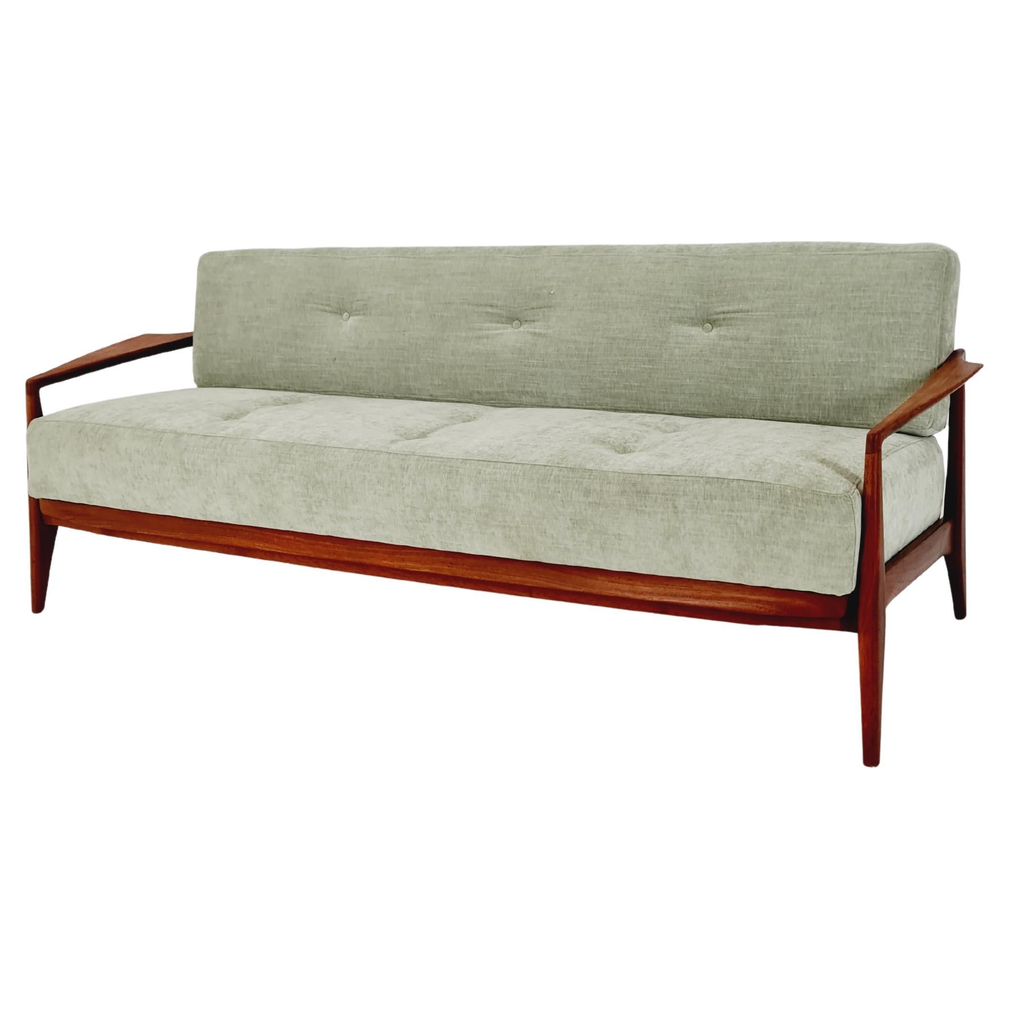 Mid-century Rare Danish teak lounge sofa/ Easy sofa /daybed, 1960s For ...