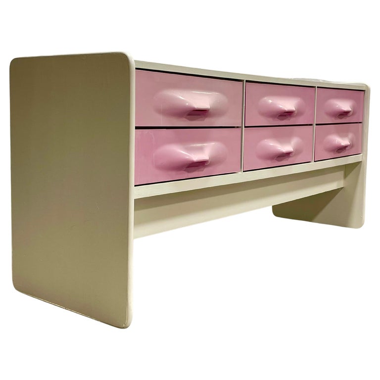 Midcentury Raymond Loewy Styled Molded Long Dresser by Giovanni Maur ...