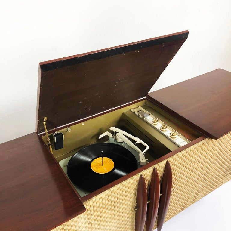 Midcentury Record Player Console at 1stDibs