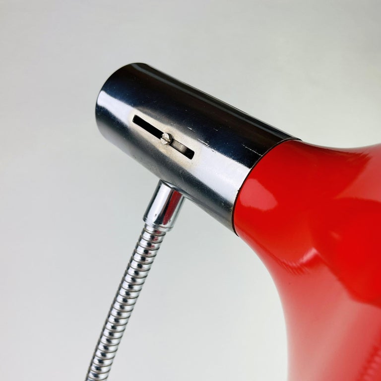 Mid-Century Red Desk Lamp Italy 1970s For Sale at 1stDibs