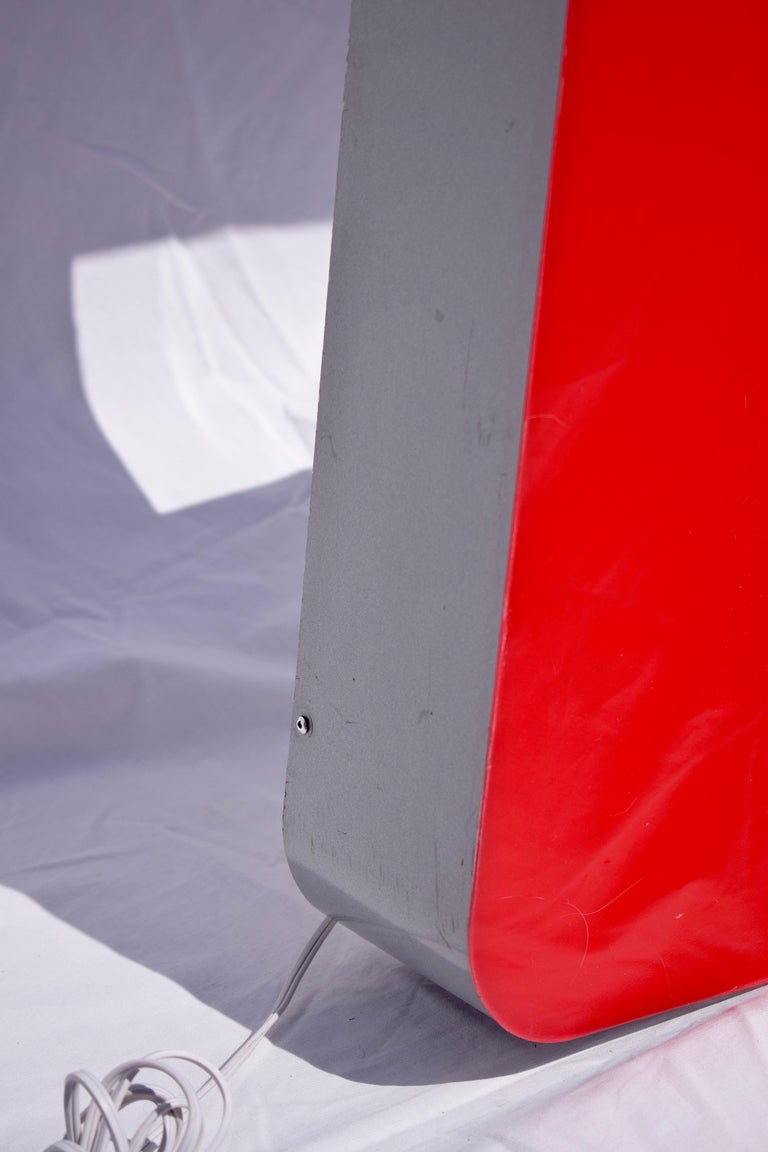 Mid-century Red Neon Acrylic Led "P" Letter Advertisement Light For ...