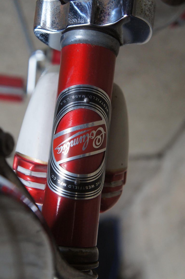 Mid Century Red Retro Westfield Mfg Columbia Fire Arrow Bicycle Bike ...