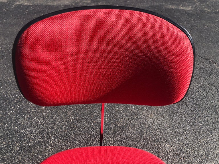Mid Century Red Task Chair by LaBofa For Sale at 1stDibs
