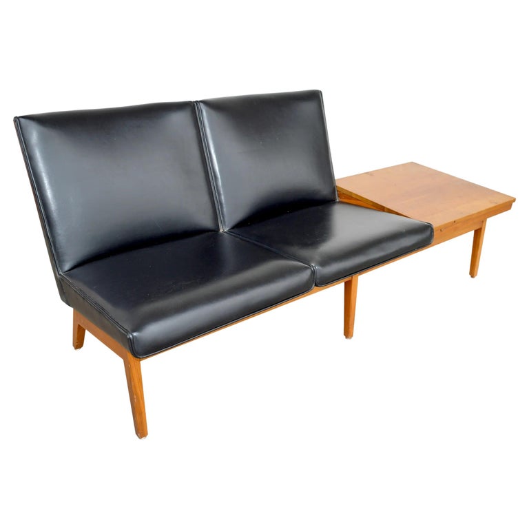 Mid Century Remington Rand Gunlocke 2 Seater Tandem Bench For Sale at ...