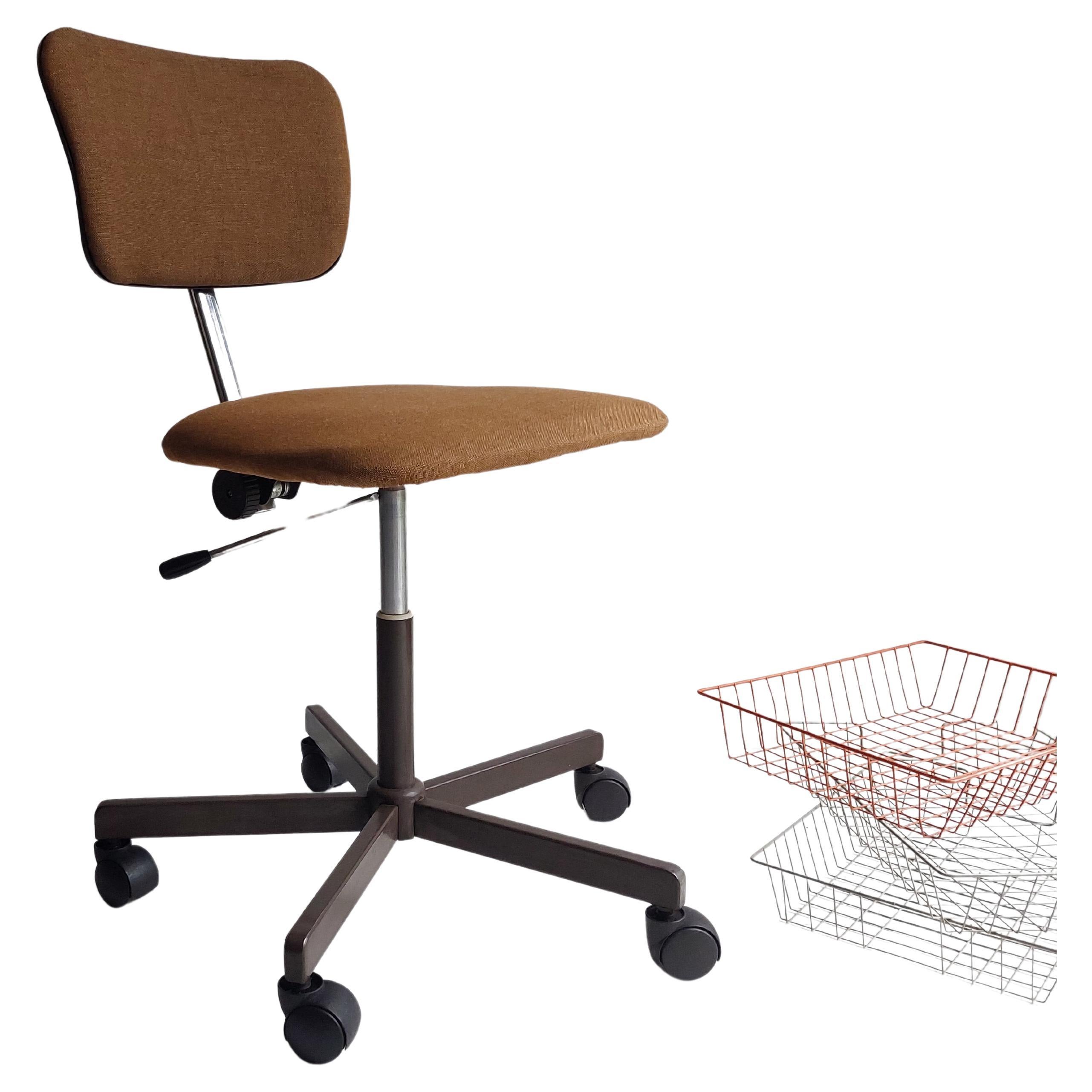 1980s Reupholstered Office Chair by Stylex, Inc. In Mid-Century Modern ...