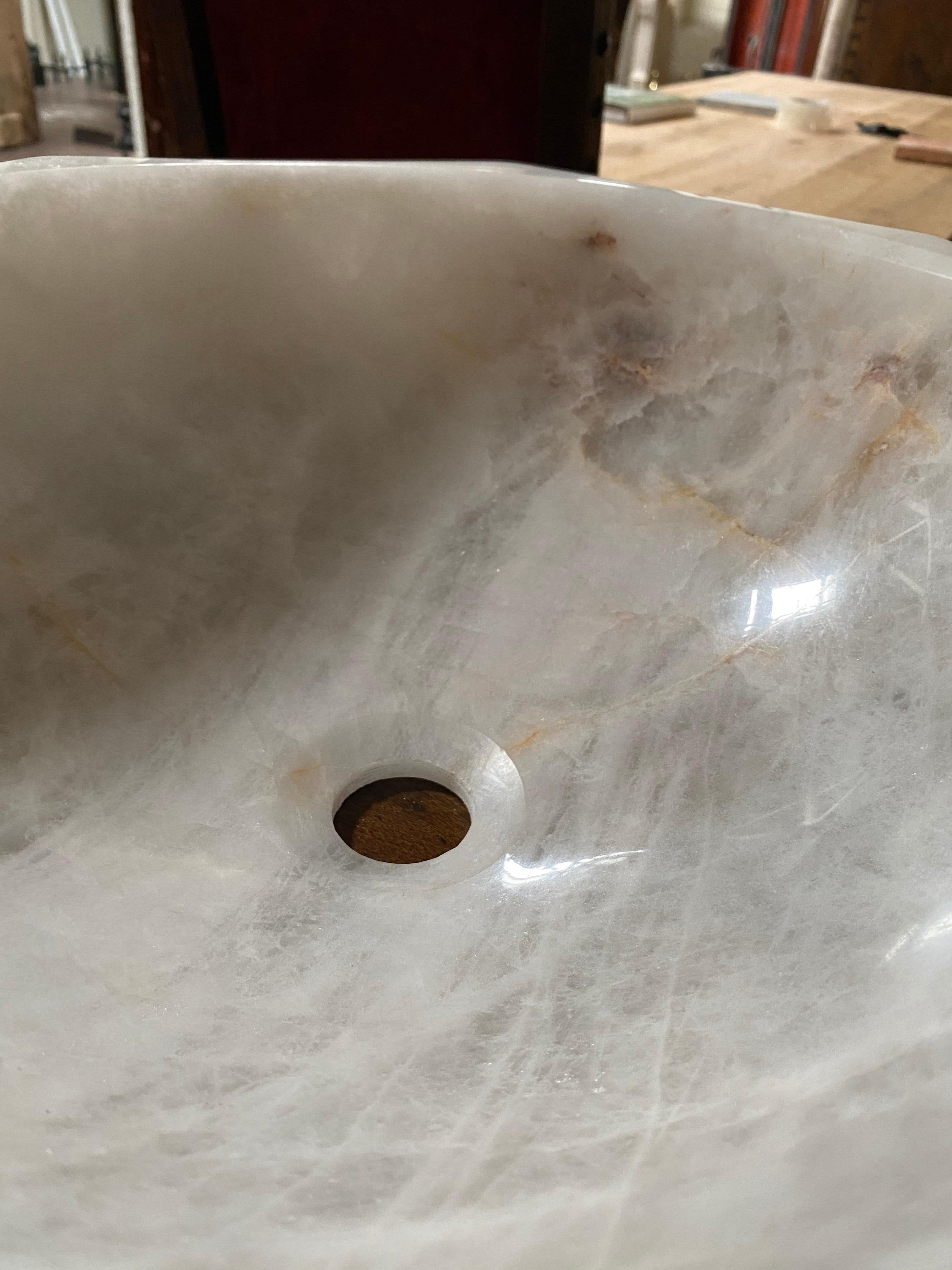 Midcentury Rock Crystal Sink at 1stDibs