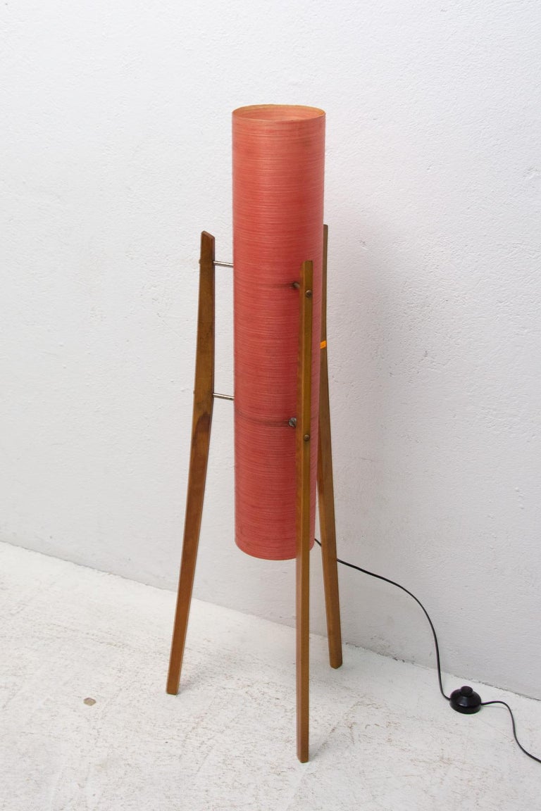 Mid Century Rocket Floor Lamp, Brussels Period, 1950's, Czechoslovakia ...