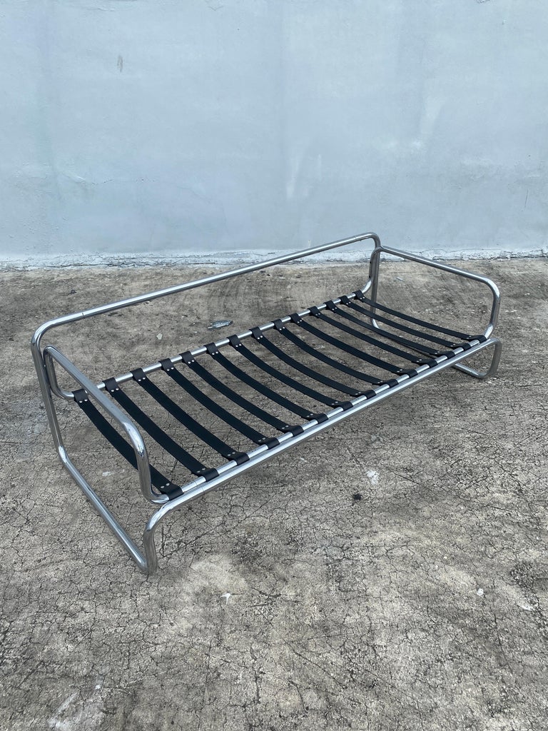 Mid Century Rodney Kinsman Black Leather Sofa at 1stDibs