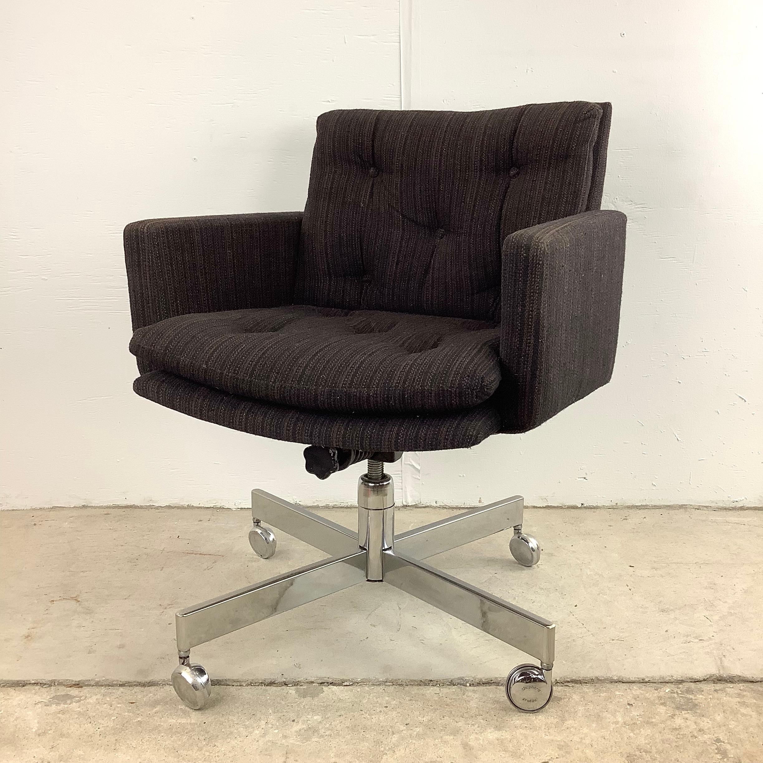Mid-Century Rolling Office Chair For Sale at 1stDibs