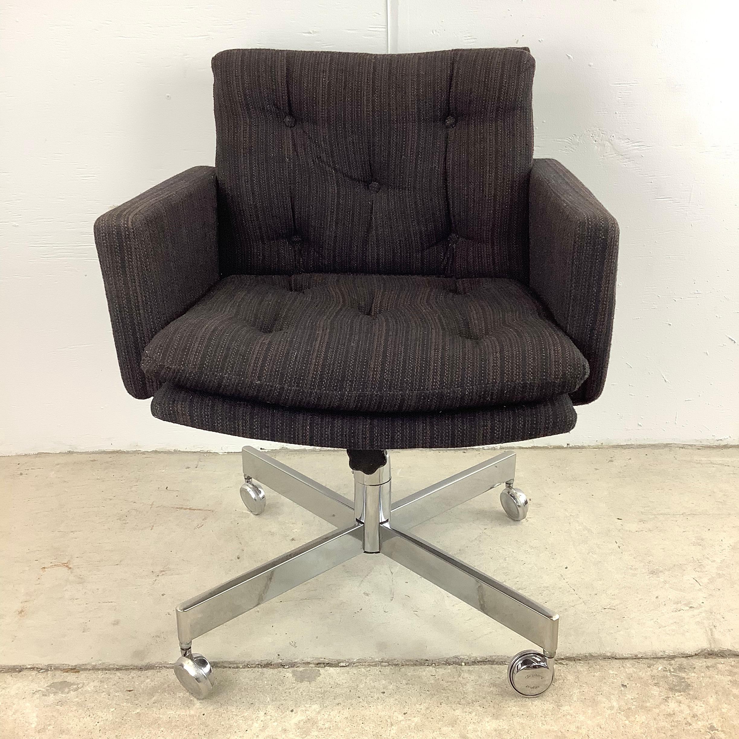 Mid-Century Rolling Office Chair at 1stDibs