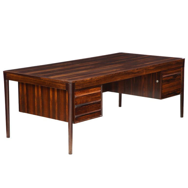 Rosewood Desk by Haug Snekkeri, Norway, circa 1965 at 1stDibs