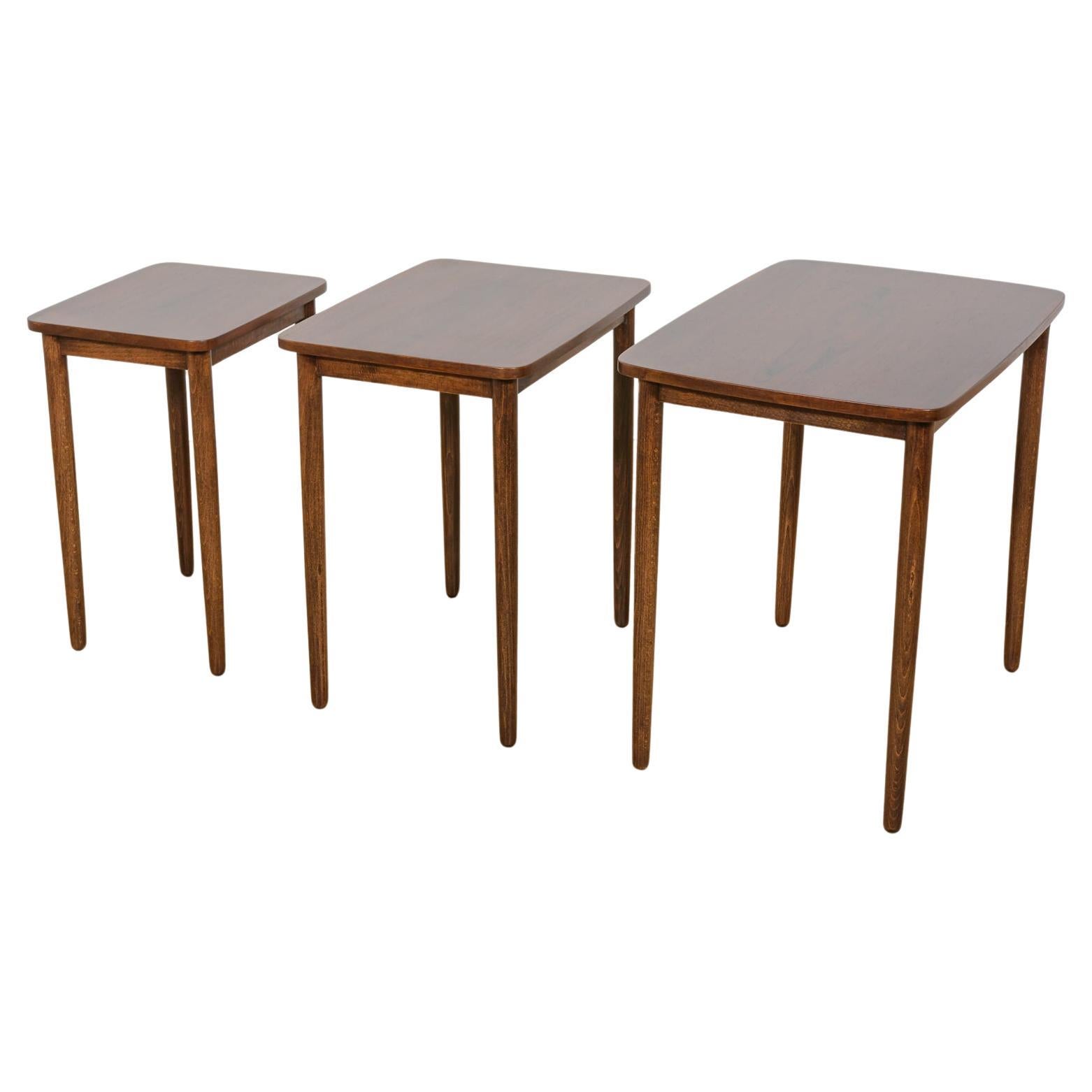 Mid-Century Rosewood Nesting Tables, 1960s, Sweden, Set of 2 For Sale ...
