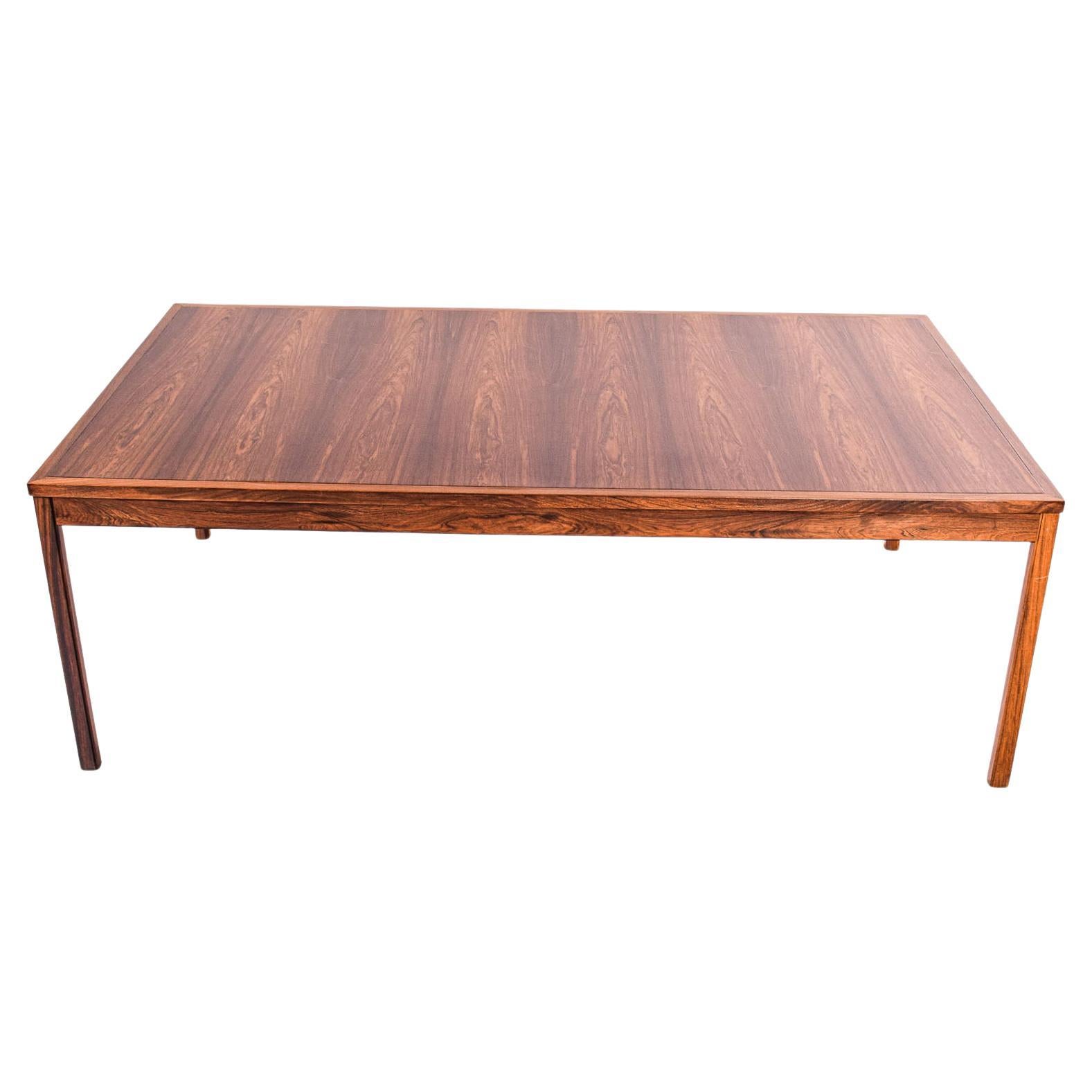 Mid-Century Modern Rectangular Rosewood Dining Table or Conference ...