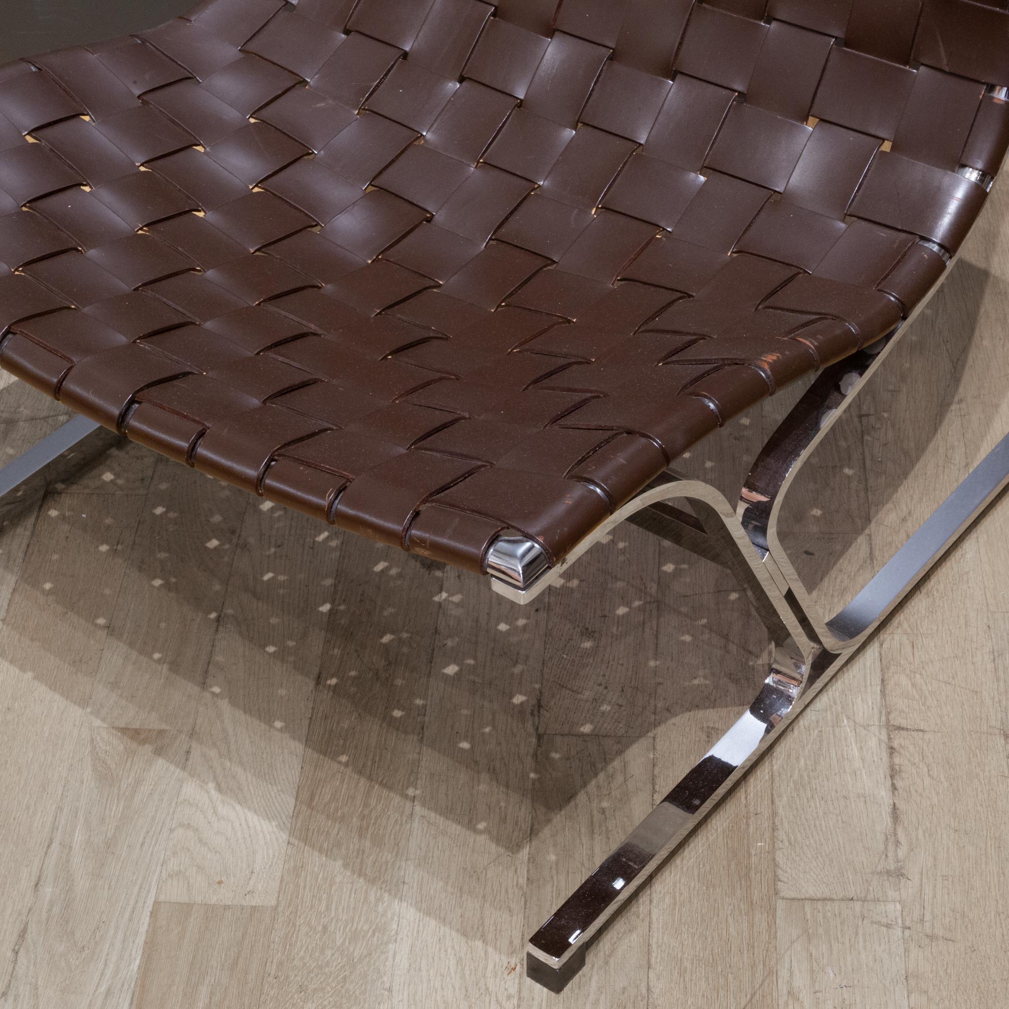 Mid-Century Ross Little for ICF de Padova Laur Leather Lounge Chair, c ...