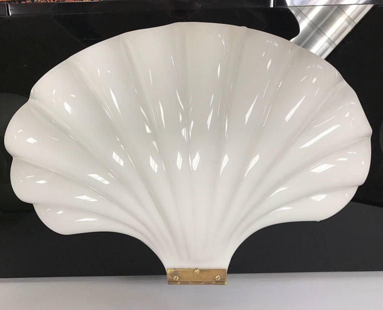 Midcentury Rougier Sculptural Scallop Clam Shell Table Lamp For Sale at ...