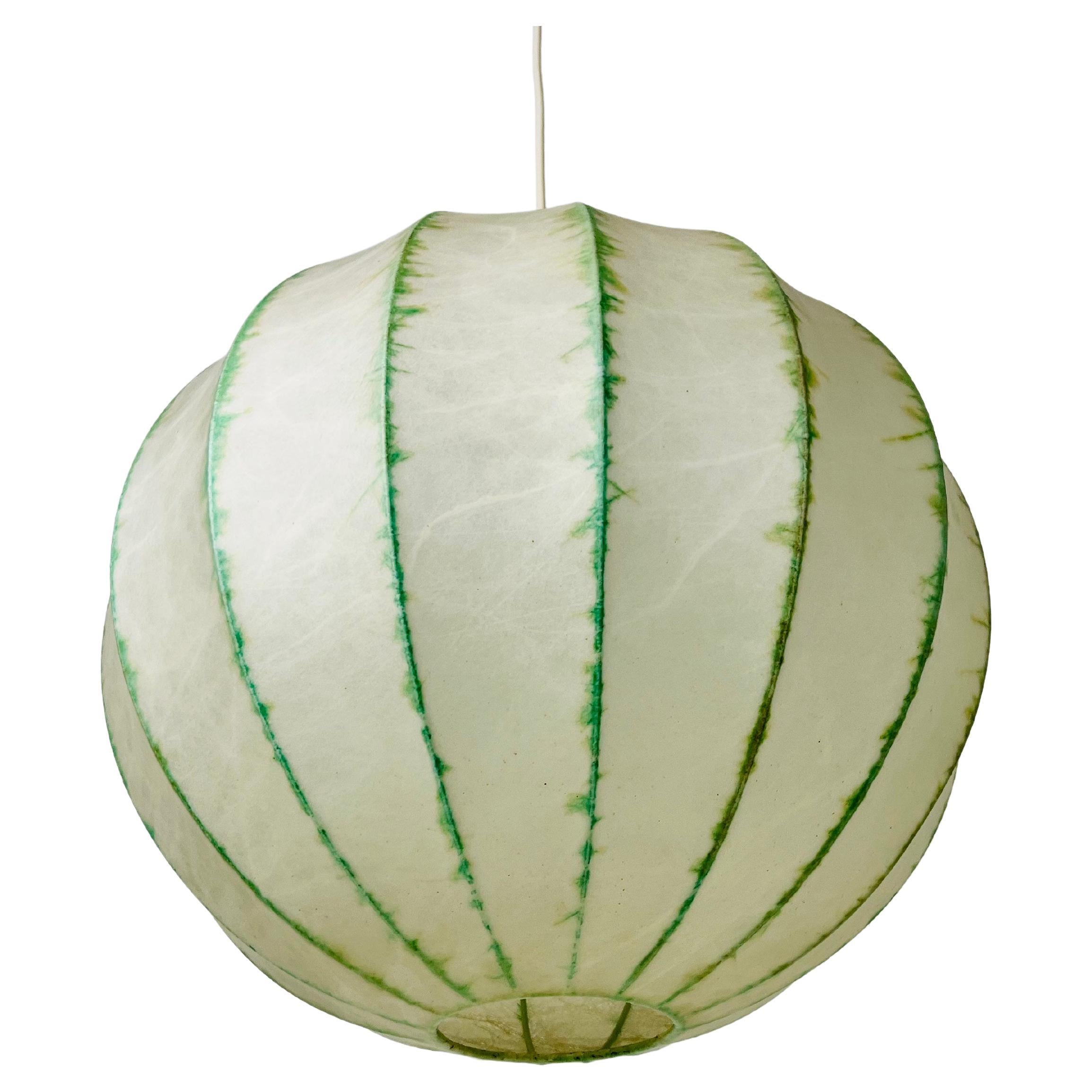 Large Mid-Century Modern Cocoon Pendant Light, 1960s, Italy at 1stDibs