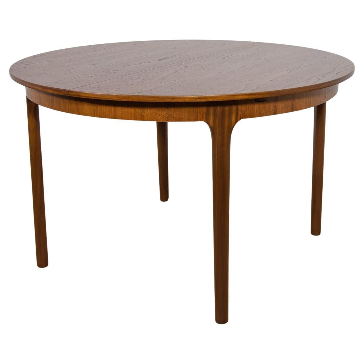 Mid-Century Oval Extendable Teak Dining Table from McIntosh, 1960s For ...