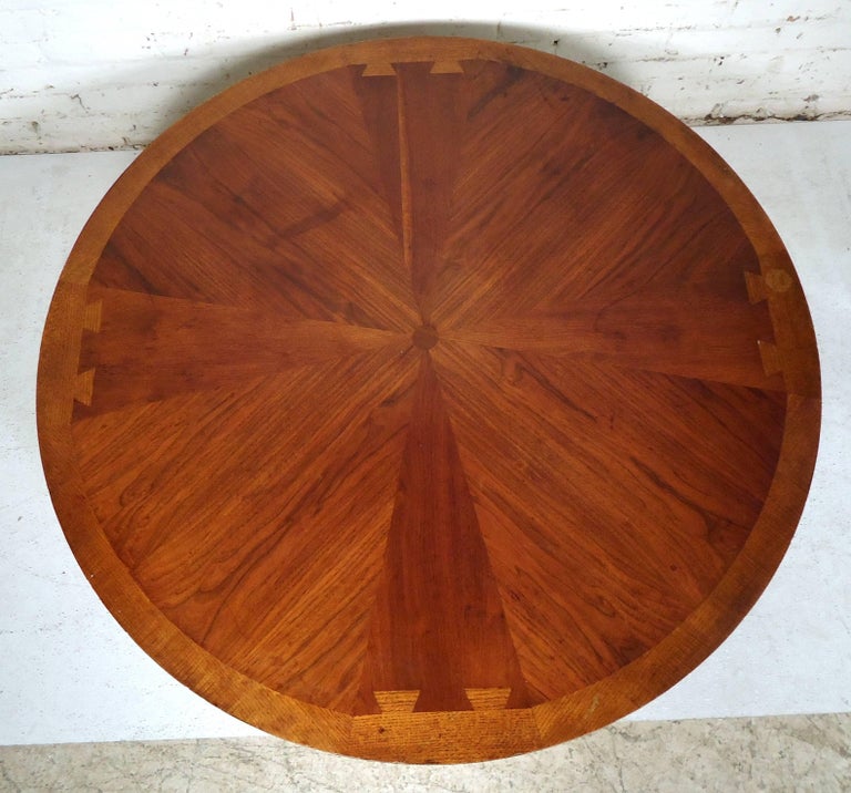 Midcentury Round Lane Coffee Table For Sale at 1stDibs | lane round ...