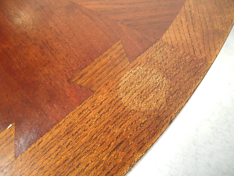 Midcentury Round Lane Coffee Table For Sale at 1stDibs | lane round ...