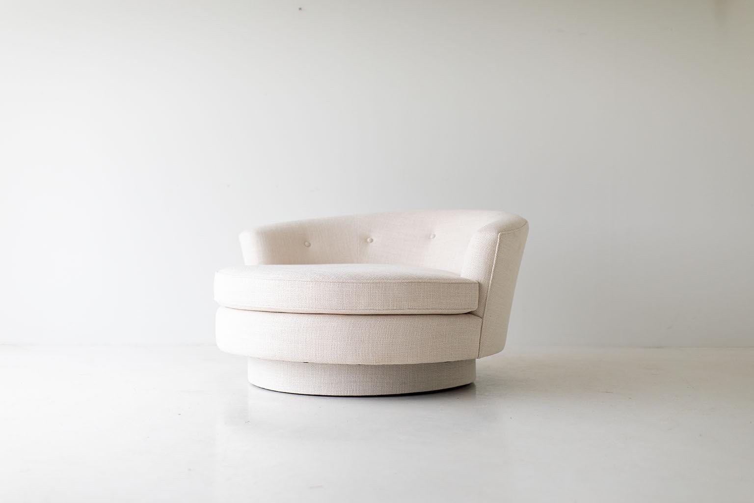 Mid Century Round Lounge Chair at 1stDibs | mid century modern round chair