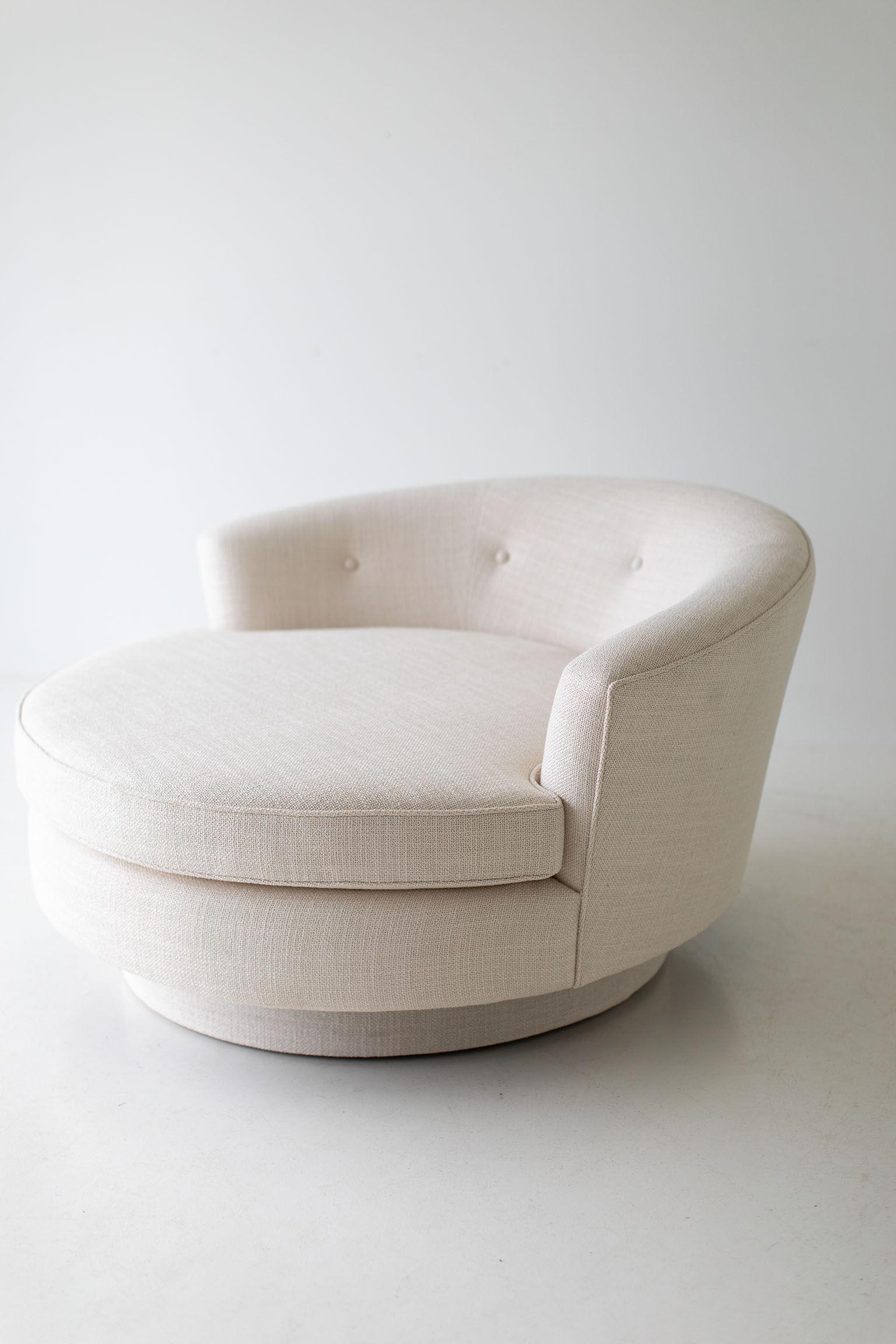 Mid Century Round Lounge Chair at 1stDibs | mid century modern round chair