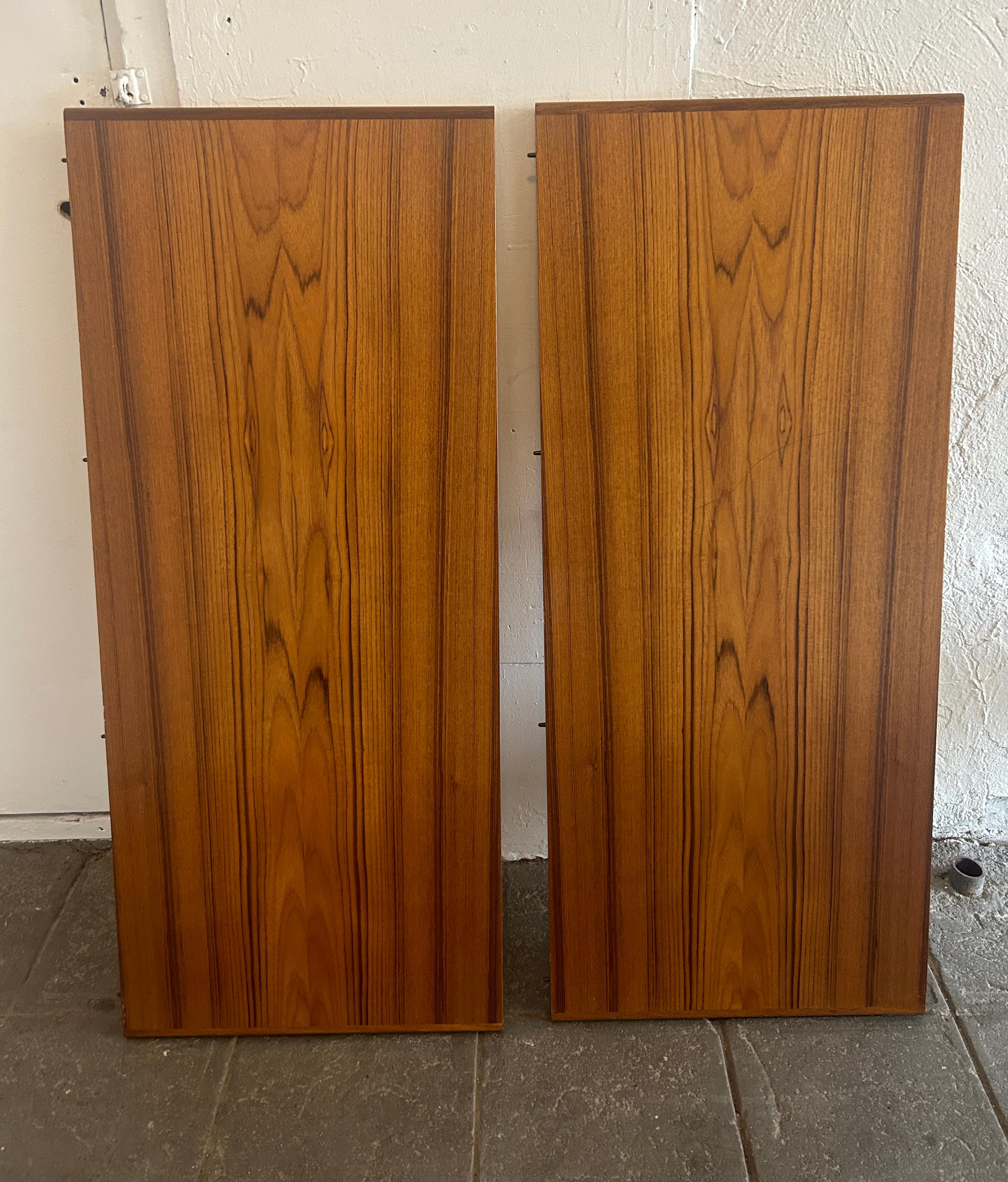 Mid century Round Teak Danish Modern Extension Dining Table 2 Leaves ...